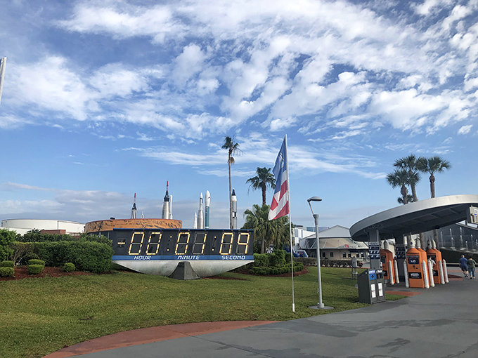 The countdown clock, a silent witness to history's most dramatic departures, stands ready for the next launch into the unknown.