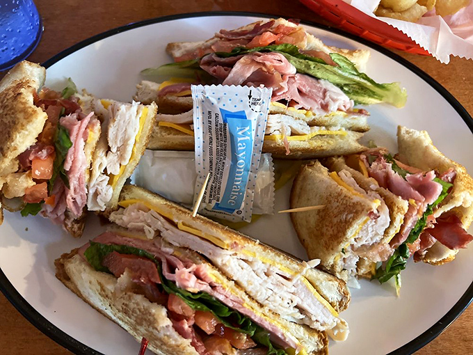 This club sandwich isn't playing around &ndash; stacked higher than Florida real estate prices but infinitely more satisfying.