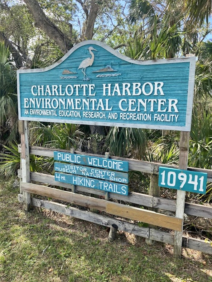 The entrance sign promises environmental education, but delivers something better &ndash; a temporary escape from humanity's chaos.