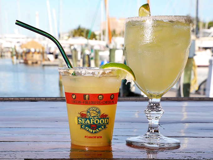 Margaritas with salt-rimmed attitude. These aren't just drinks; they're vacation in a glass, with the marina view as a bonus.