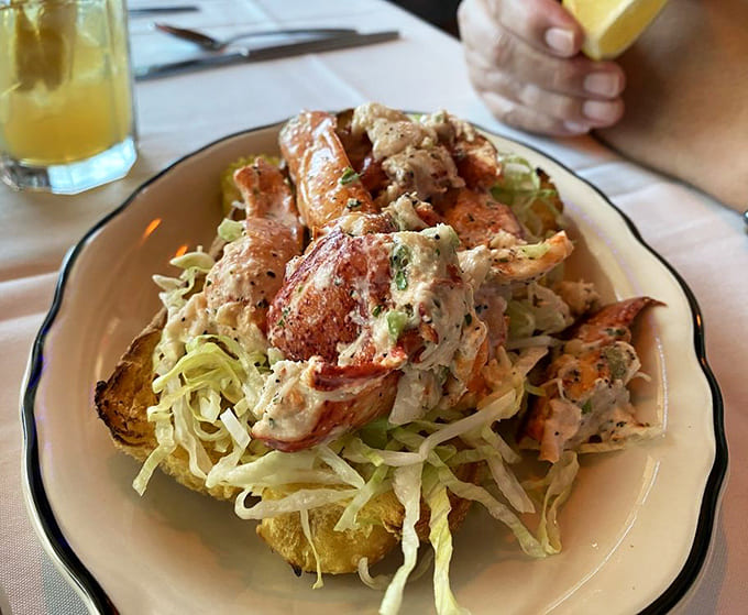 That lobster roll is stuffed so generously, you'll wonder if they forgot to charge you for half of it.