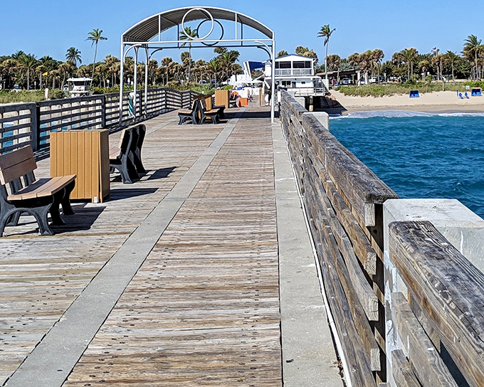 William O. Lockhart Municipal Pier: Stretching into the Atlantic like a wooden welcome mat, Lake Worth's historic pier invites fishermen, dreamers, and sunset-chasers to venture beyond the shore.