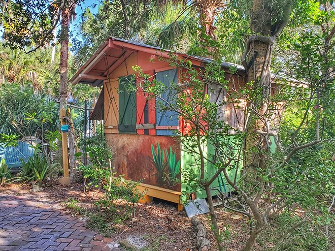 This colorful hut looks like it was plucked from a storybook &ndash; Florida's answer to Hansel and Gretel's woodland cottage.