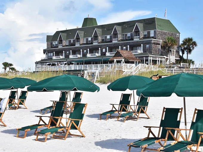 The Henderson Beach Inn stands majestically against Destin's famous sugar-white sands, promising luxury accommodations with unobstructed Gulf views.