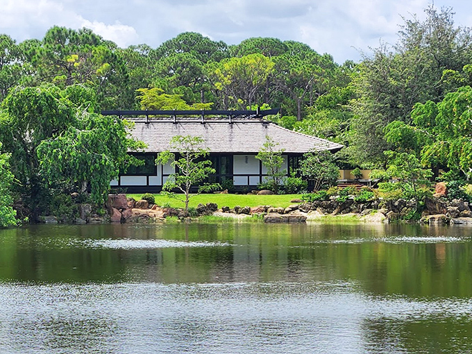 Zen perfection at Morikami's Japanese Gardens, where every rock, plant and water feature has been thoughtfully placed to create moments of tranquility and reflection.