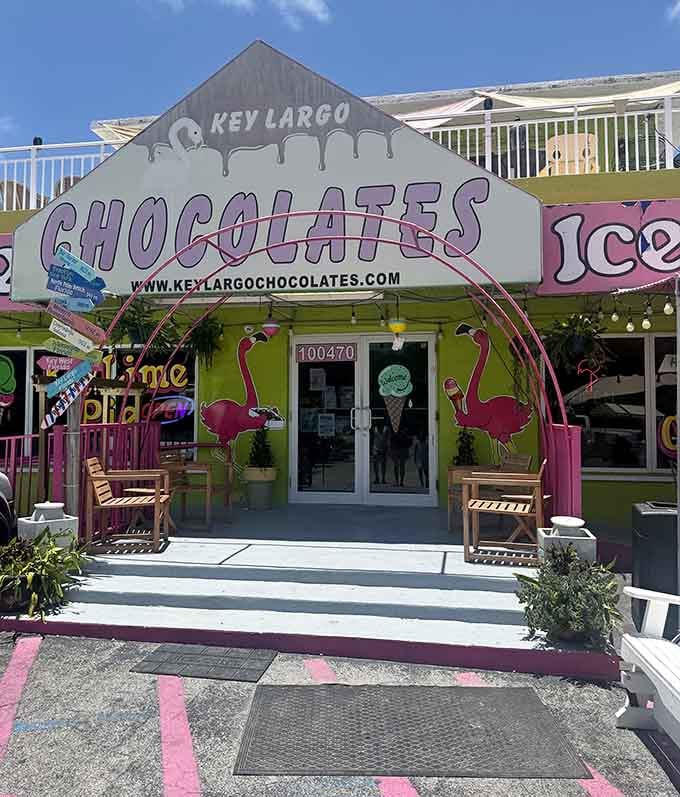 The colorful, beachy vibe of Key Largo Chocolates makes you smile before you even taste the key lime truffles inside.