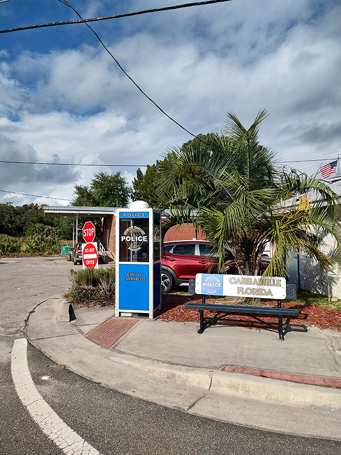 This blue phone booth turned police station has become Carrabelle's claim to fame, proving that in Florida, even law enforcement comes with a side of quirky.