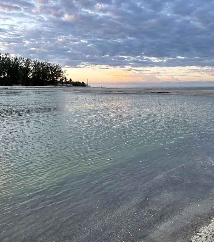 Water this calm makes you wonder if the Gulf is feeling okay or just saving energy.