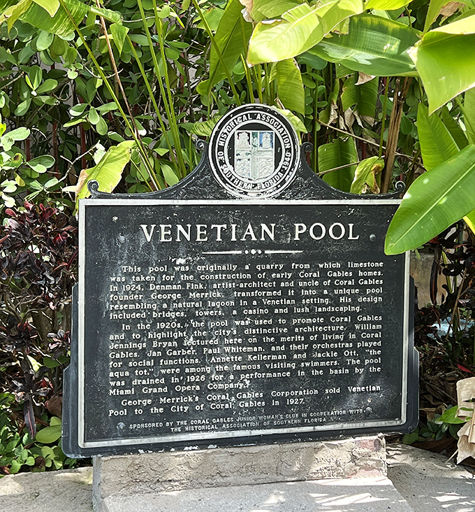 More than just words on a plaque &ndash; this sign tells the story of quarry-turned-paradise that's refreshed generations.