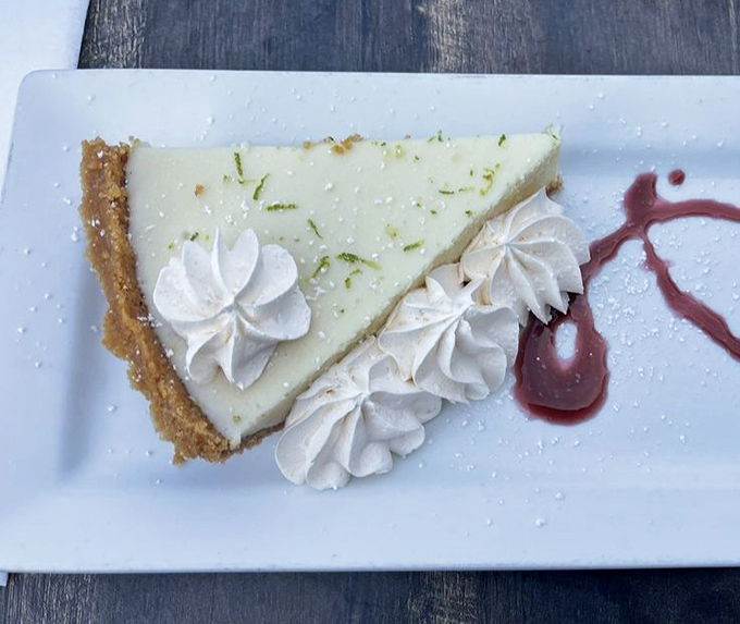 The perfect finale &ndash; tangy, sweet, and utterly Floridian, this slice of heaven features the ideal graham cracker-to-filling ratio.