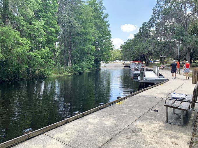 Boat docks along the lake serve as launching points for adventures where the biggest decision is whether to fish or just float around enjoying the view.