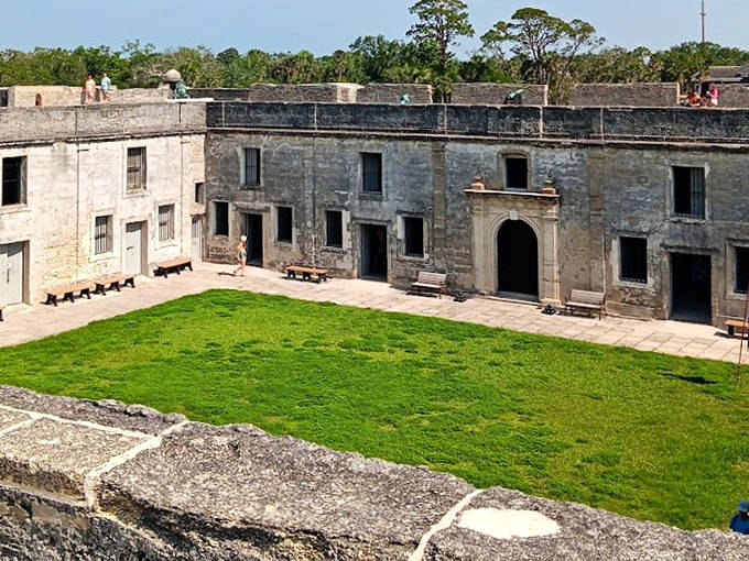The Plaza de Armas served as the fort's central gathering space &ndash; think of it as the colonial military version of the office break room.