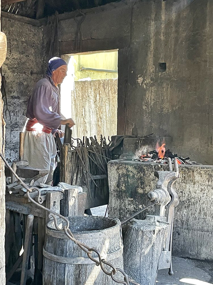 The blacksmith's domain &ndash; where "forging ahead" was literally part of the job description, not just corporate jargon.