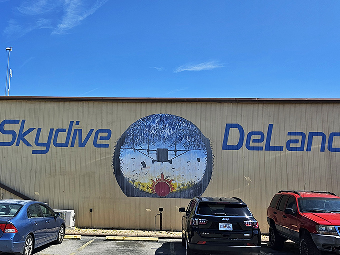The parking lot where cars wait patiently for their owners to return from doing something the cars definitely wouldn't approve of.