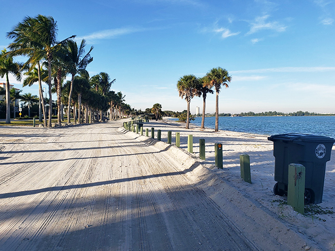 The calm bay waters on Hutchinson Island's western edge offer a gentler alternative to Atlantic waves &ndash; perfect for post-ride recovery swims.