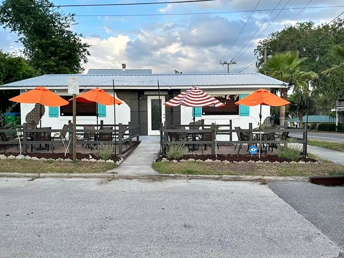 Belle's Bistro's outdoor seating invites you to linger over coffee while watching the world move at its own unhurried pace.