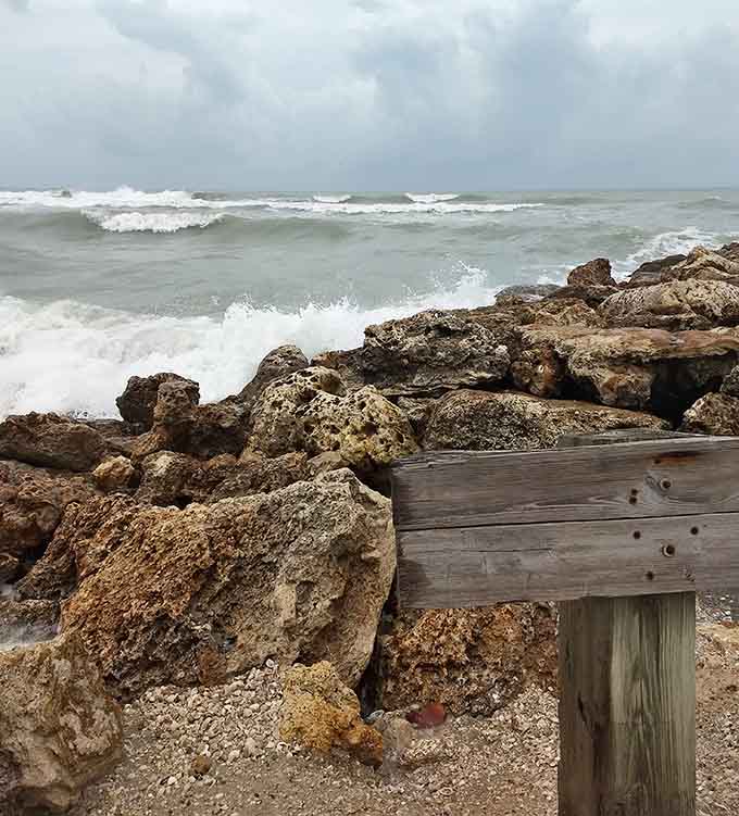When the weather turns moody, the Gulf reminds you it's an ocean, not a swimming pool.