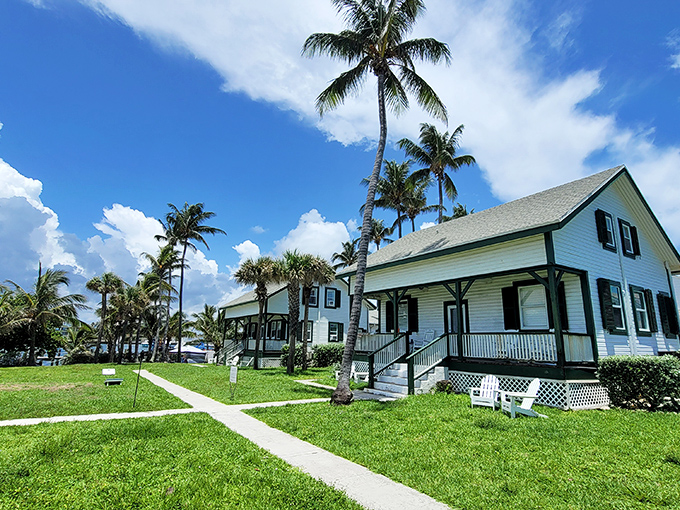 These charming keeper's quarters look like they're straight out of a coastal living magazine &ndash; just add rocking chairs and cold lemonade!