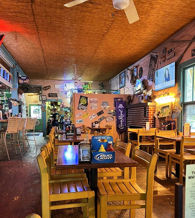 The dining area feels like that cool Florida relative's house &ndash; the one who collects memories instead of fancy furniture.