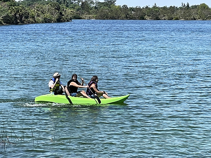Kayaking through the park's waterways offers peaceful exploration and the chance to pretend you're on a grand expedition rather than five minutes from suburbia.