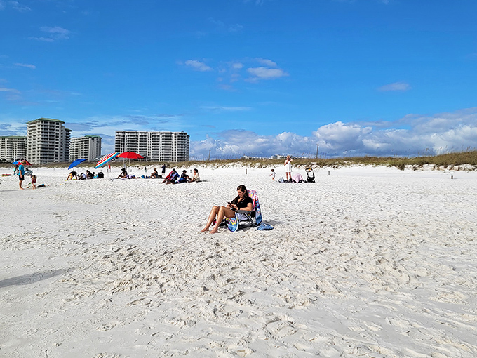 Social distancing, Destin-style &ndash; where keeping your distance means more sand for building your dream castle.