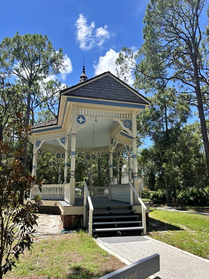 This charming gazebo in the town square has witnessed countless community gatherings, from political speeches to Sunday band concerts.