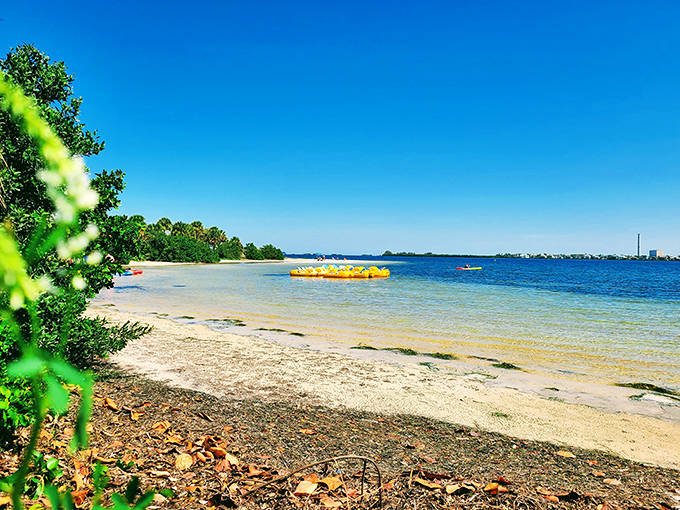 Boats bob gently in the harbor at Tarpon Springs, where the tradition of sponge diving continues to this day.