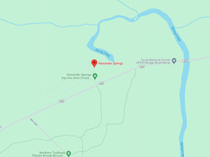 alexander springs 10 map