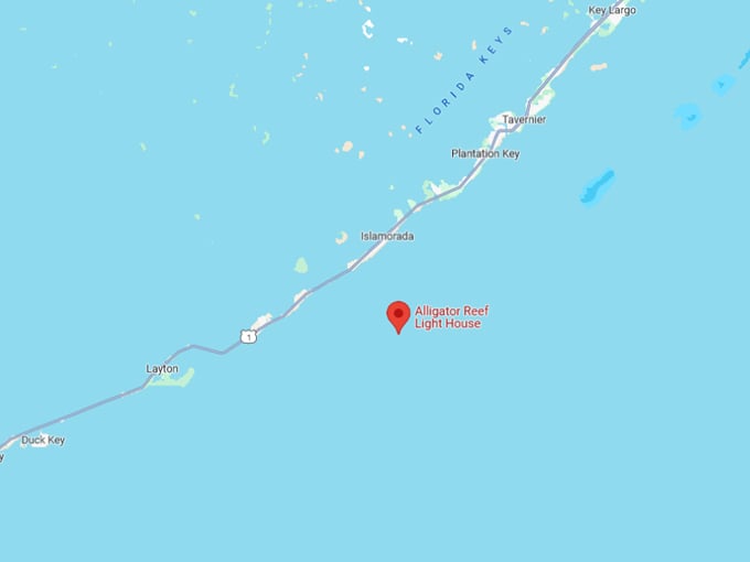 alligator reef lighthouse 10 map