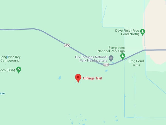 anhinga trail 10 map
