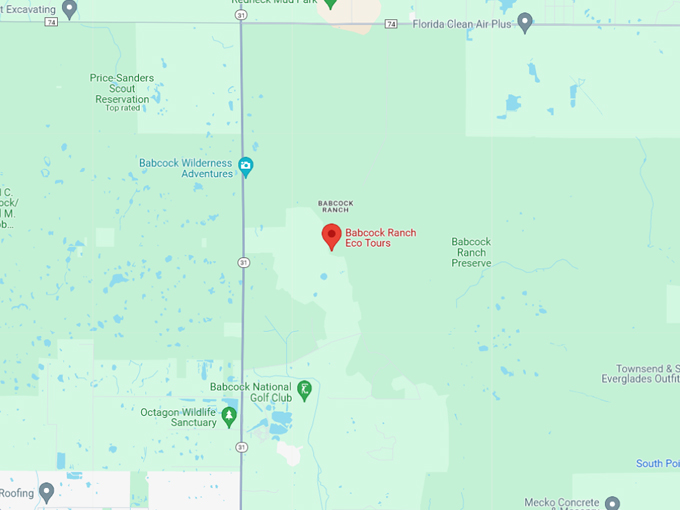 babcock ranch eco tour 10 map