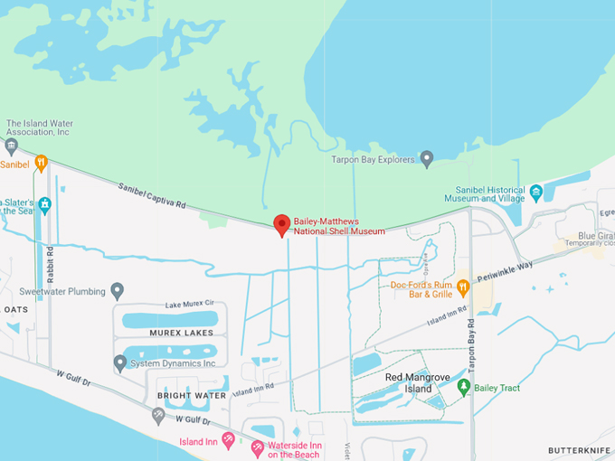 bailey matthews national shell museum 10 map