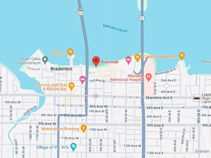 bradenton riverwalk 10 map
