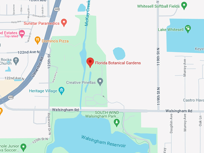 butterfly garden at the florida botanical gardens 10 map