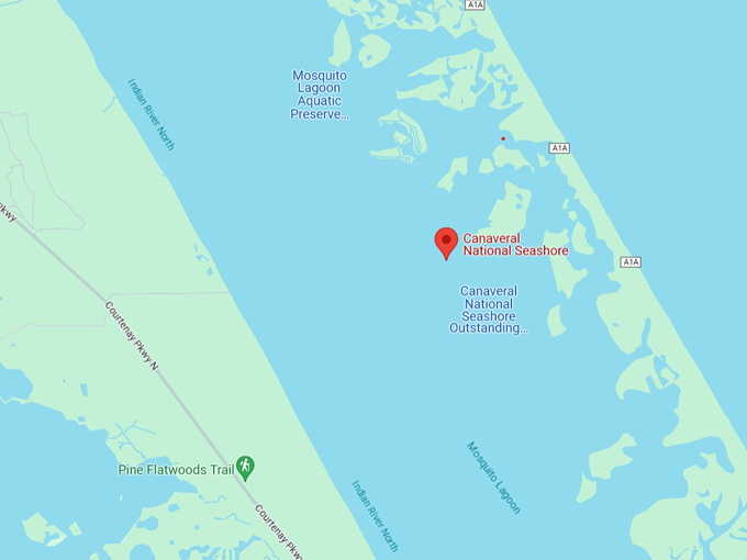 canaveral national seashore 10 map