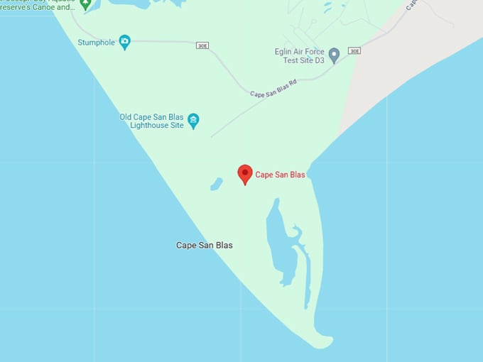 cape san blas 10 map
