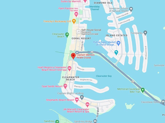 captain memos pirate cruise 10 map