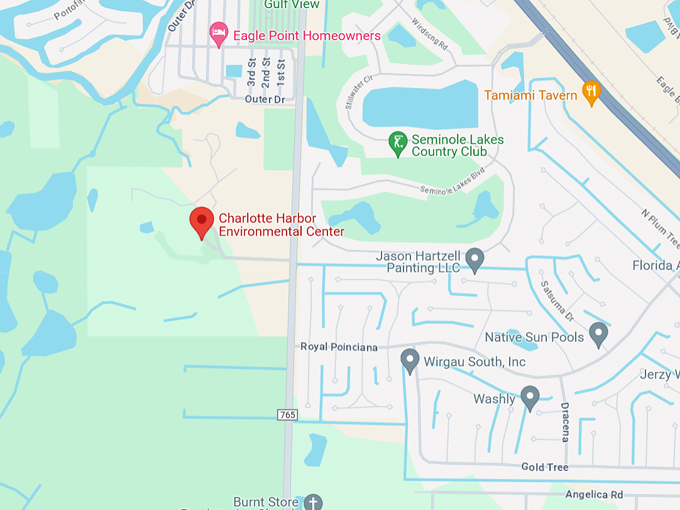 charlotte harbor environmental center 10 map