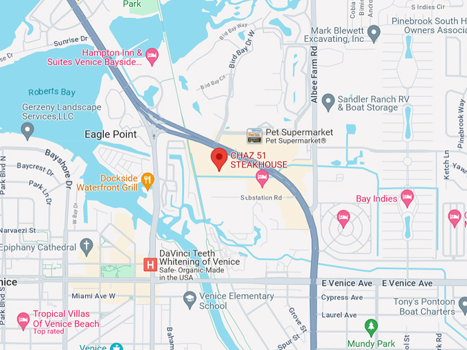 chaz 51 steakhouse 10 map