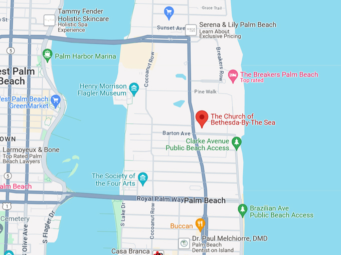 church of bethesda by the sea 10 map