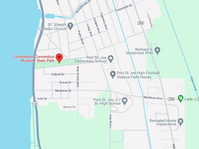 constitution convention museum state park 10 map