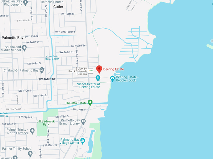 deering estate 10 map