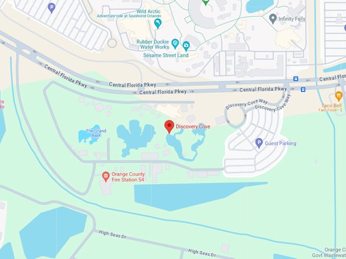 discovery cove orlando 10 map