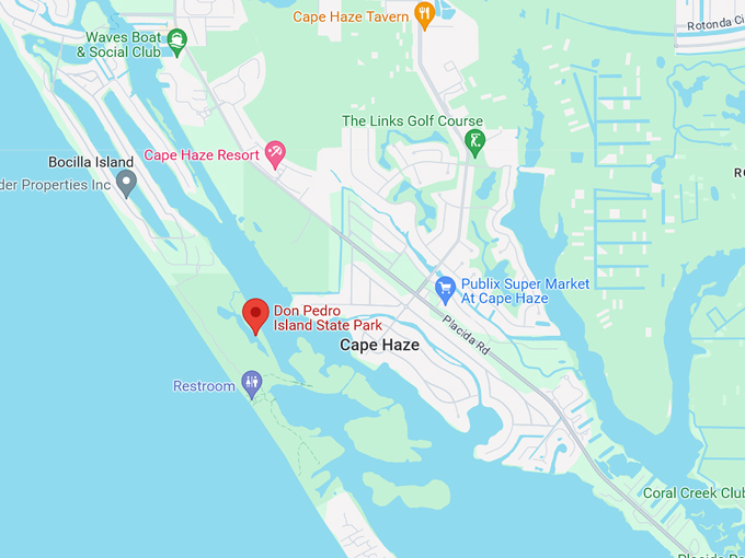 don pedro island state park 10 map