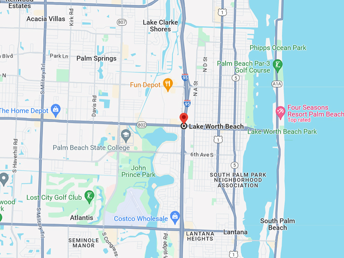 downtown lake worth 10 map