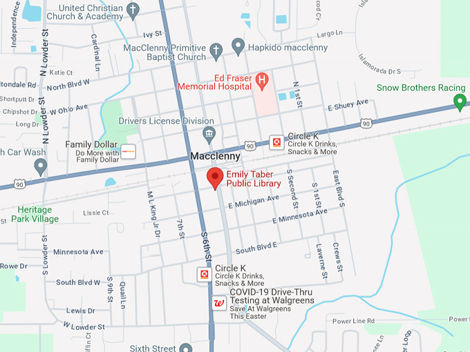 emily taber public library 10 map