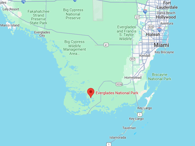 everglades national park 10 map