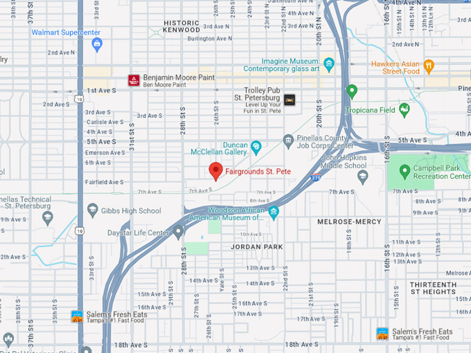 fairgrounds st. pete 10 map