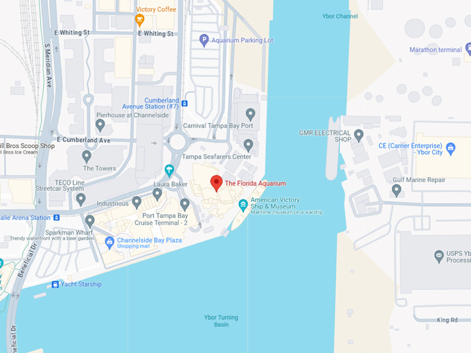 florida aquarium 10 map