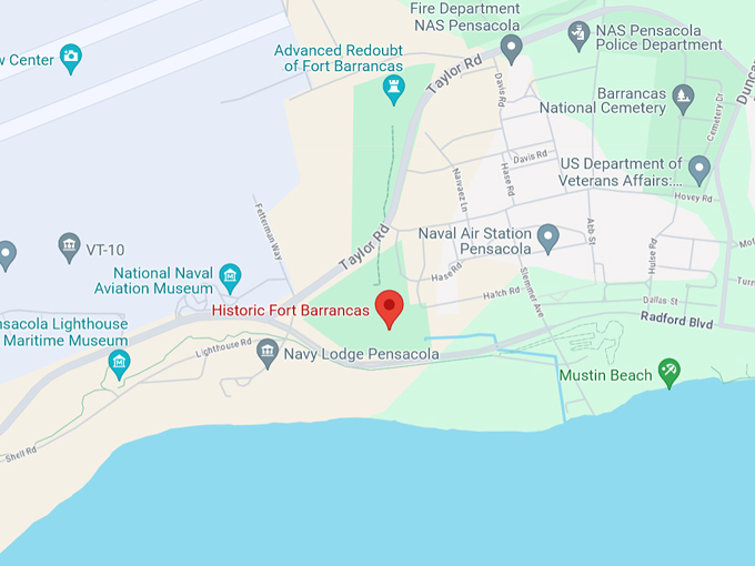 fort barrancas 10 map